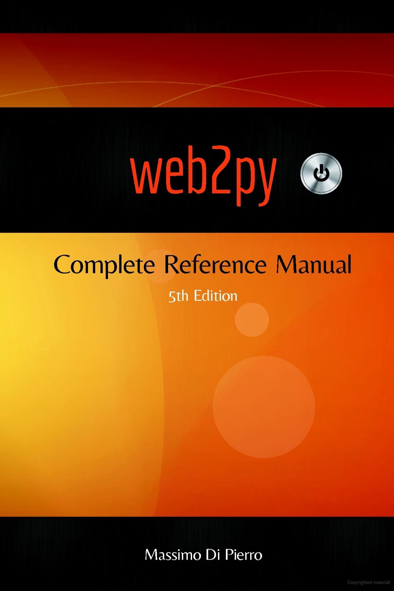 web2py Complete Reference Manual – Printrado